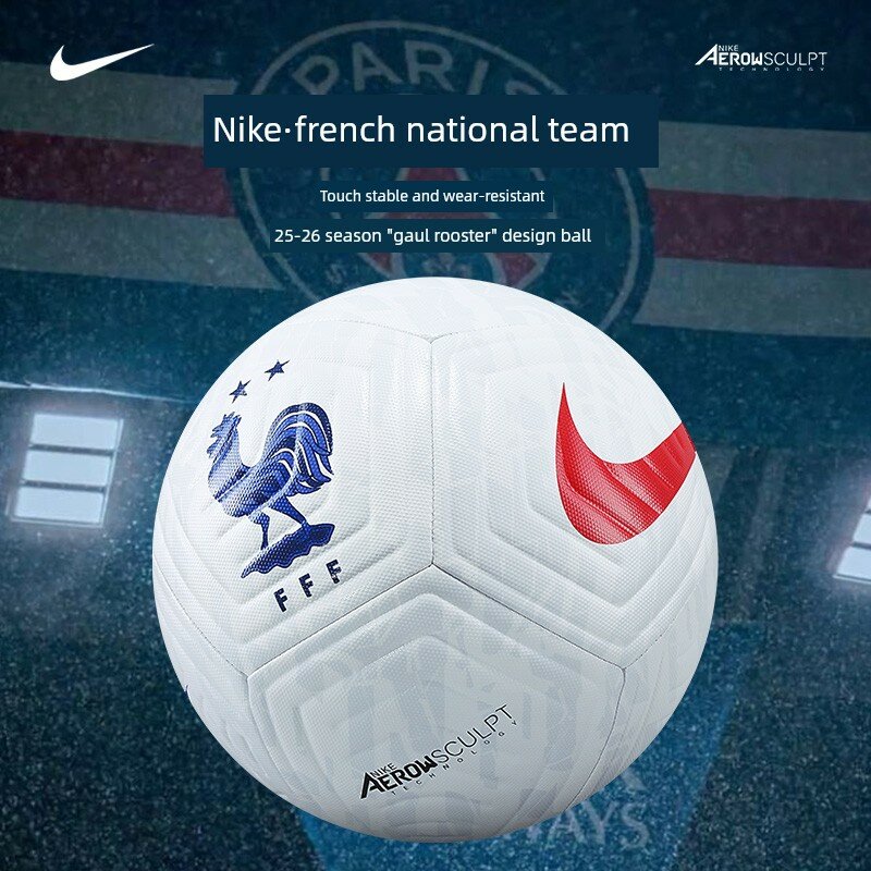 Официальный лицензированный футбольный мяч Nike Франция размер 5 для тренировок, матчей и профессионального