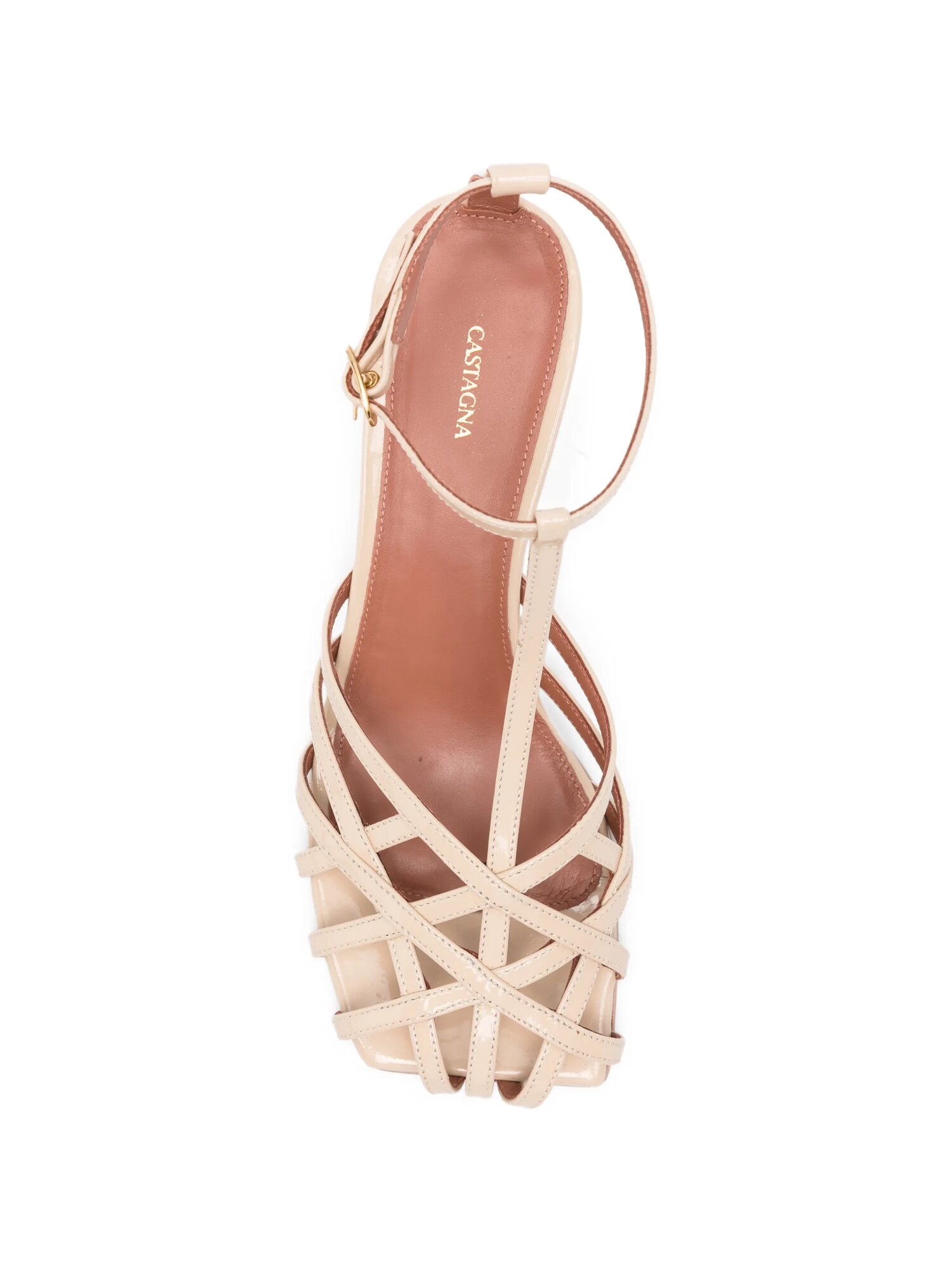 Босоножки CASTAGNA Buckle-strap heeled sandals, размер 39, разноцветный — фото 1