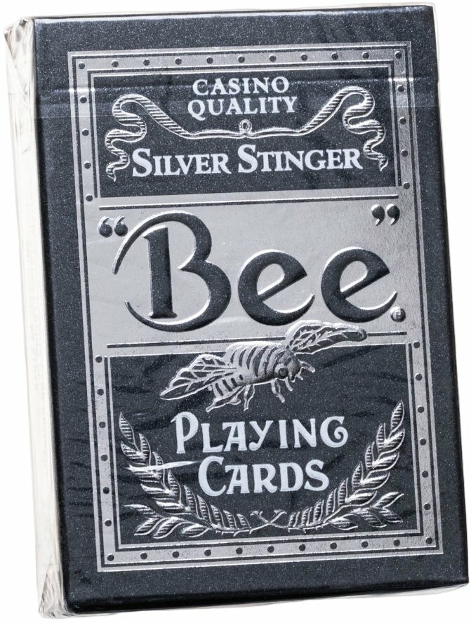 США набор игральных сувенирных карт Bee Silver Stinger, бумага, 2020 г