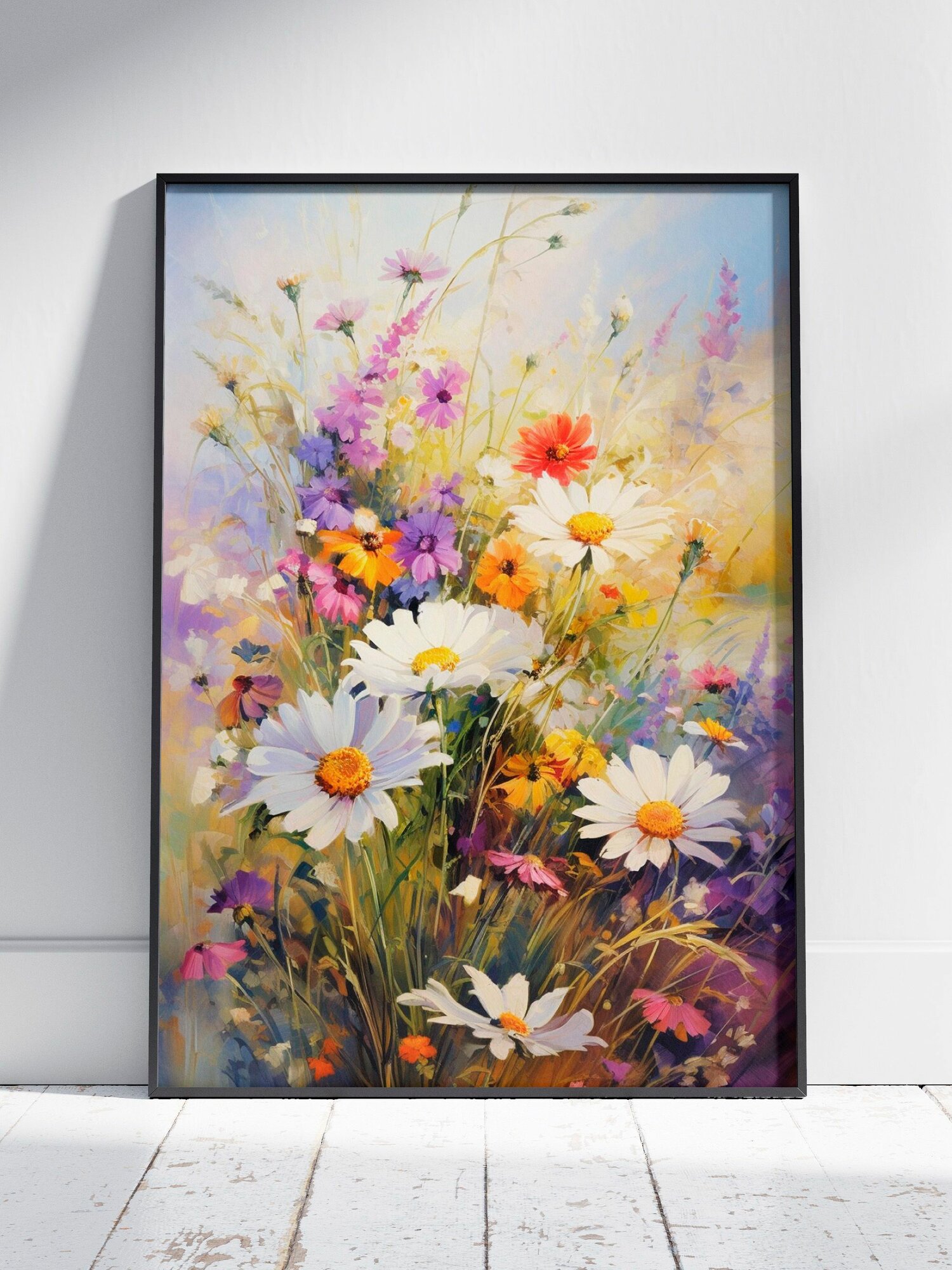 Плакат на стену для интерьера Цветы (Flowers 2) - Постер по флоре формата A4 (21x30 см)