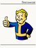 Термонаклейка для одежды и аксессуаров DTF-печать Fallout Vault Boy
