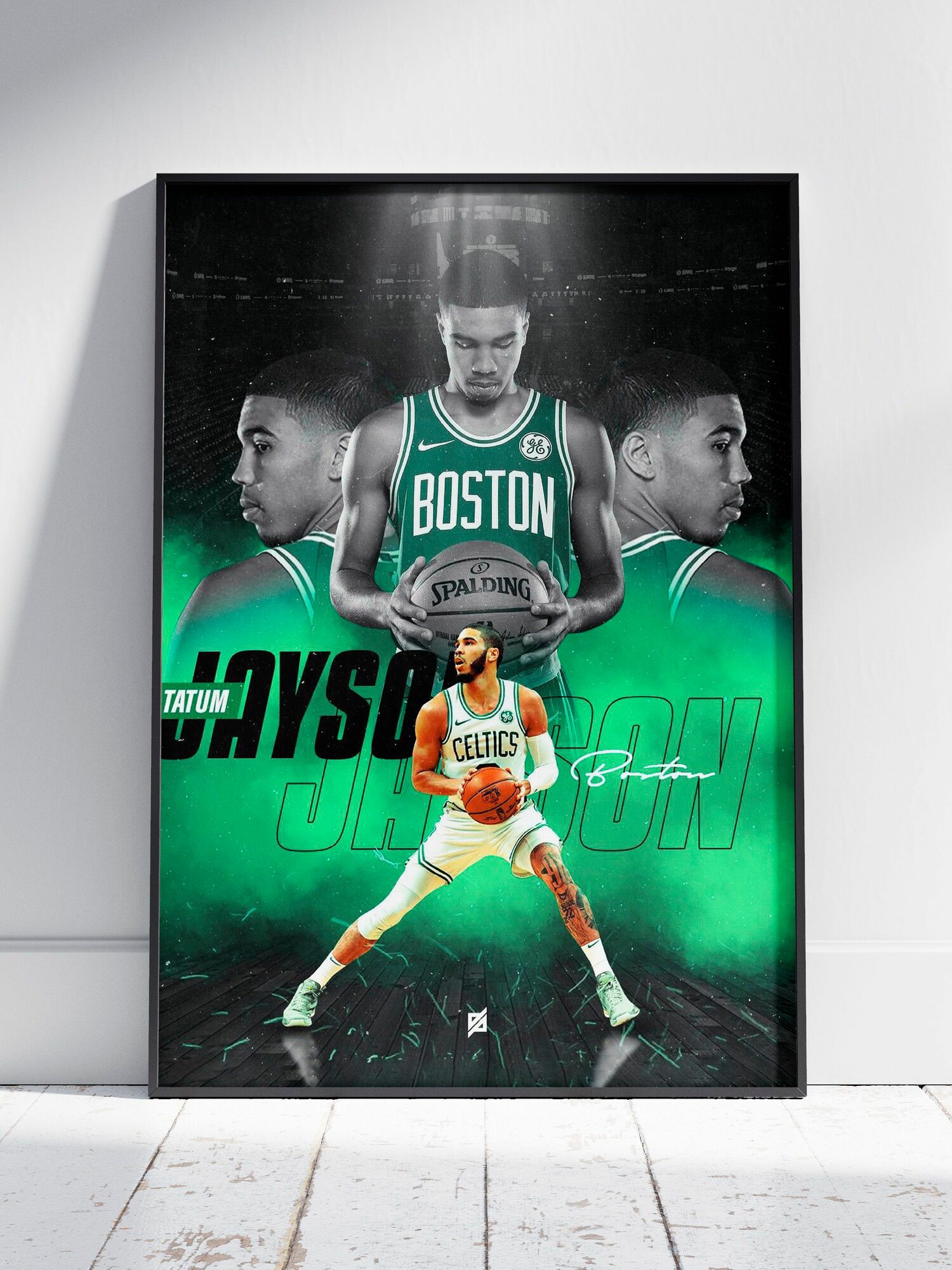 Плакат на стену для интерьера Команды Баскетбол (Бостон Селтикс - Boston Celtics 1) - Постер по спорту и физической активности формата A4 (21x30 см)