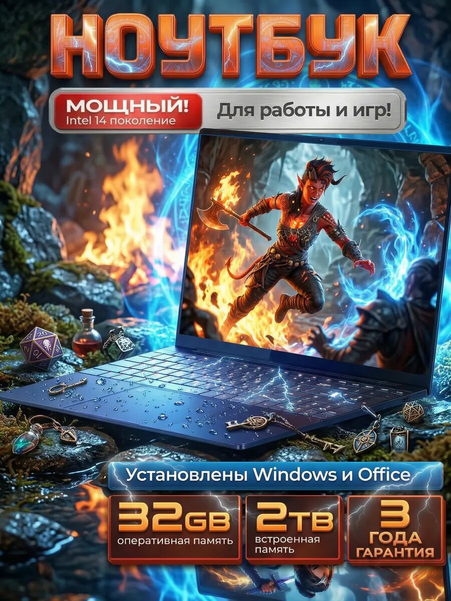 Ноутбук HiGH TECH PREMIUM N-Series RAM 32GB / SSD 2048 GB