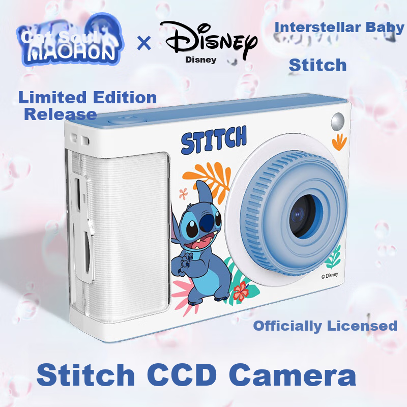 Цифровая камера Disney M2 Shidai с двойной камерой для детей портативная фотокамера подарок Цвет：Передняя и задняя