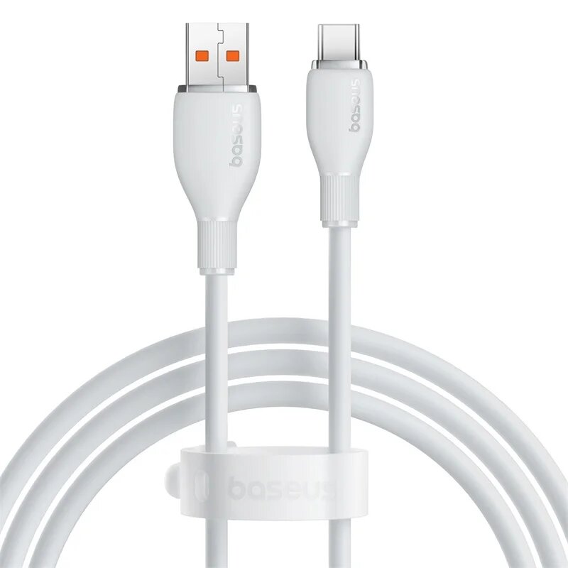 Baseus кабель USB Type-C 1.2м, белый