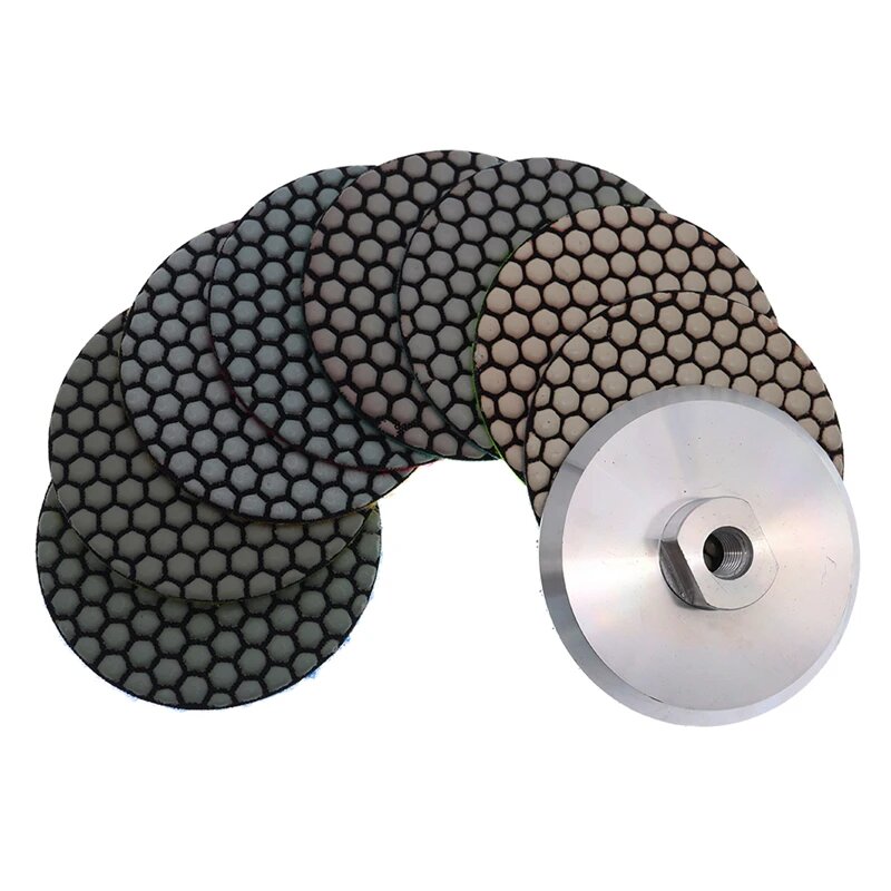 8 шт. полировальные круги RIJILEI #50-BUFF 4" Combon B, 100