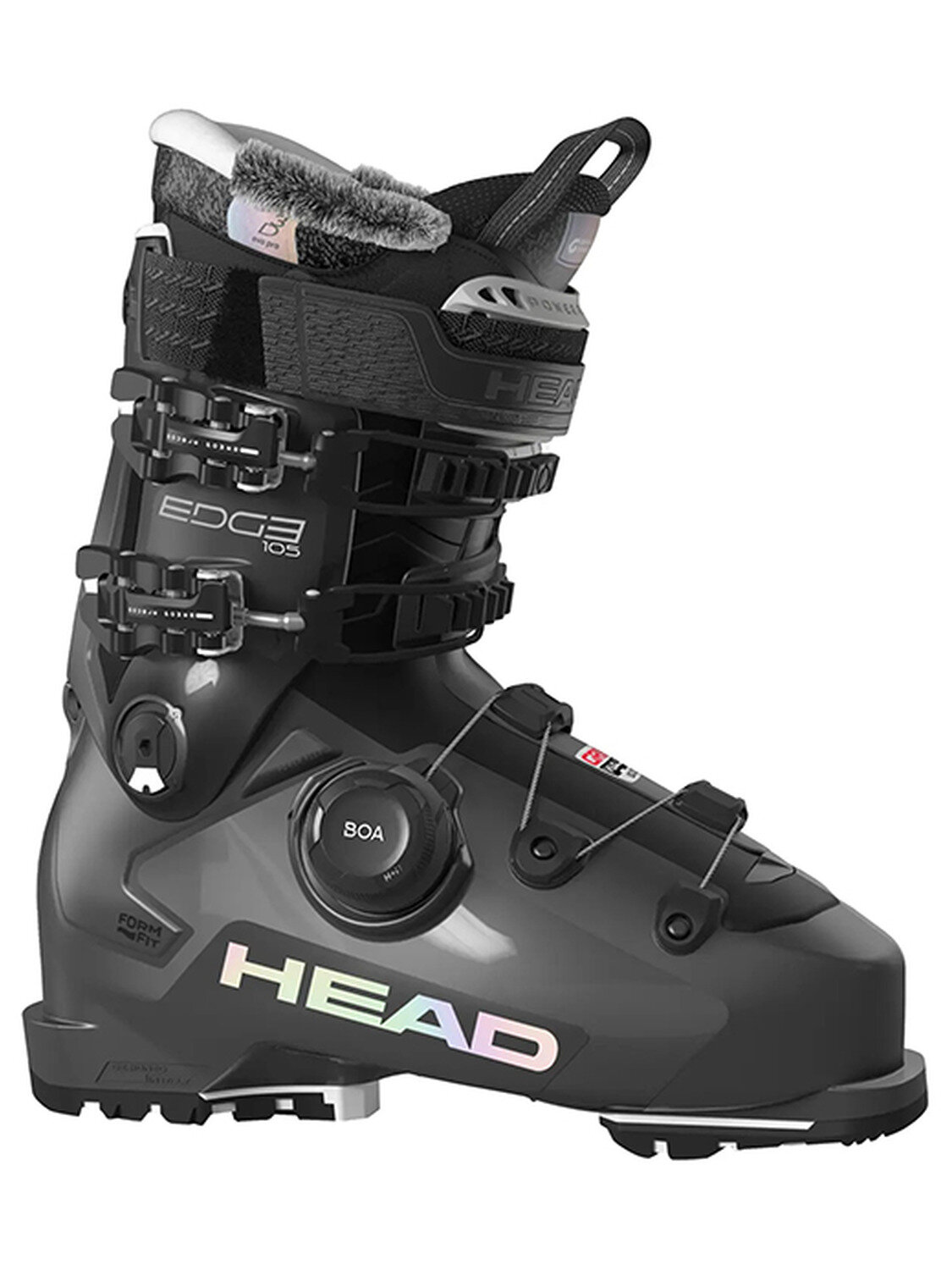 Горнолыжные ботинки Head Edge 105 W HV GW BOA Anthracite 25/26 , для женщин , черный