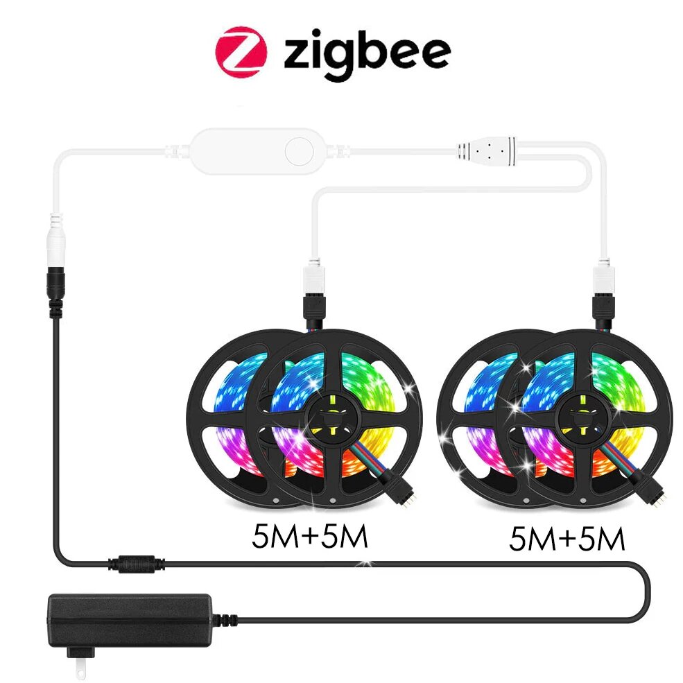 RGB светодиодная лента arteco 5/10/20 м 5050 12В 20 Meter, EU Plug