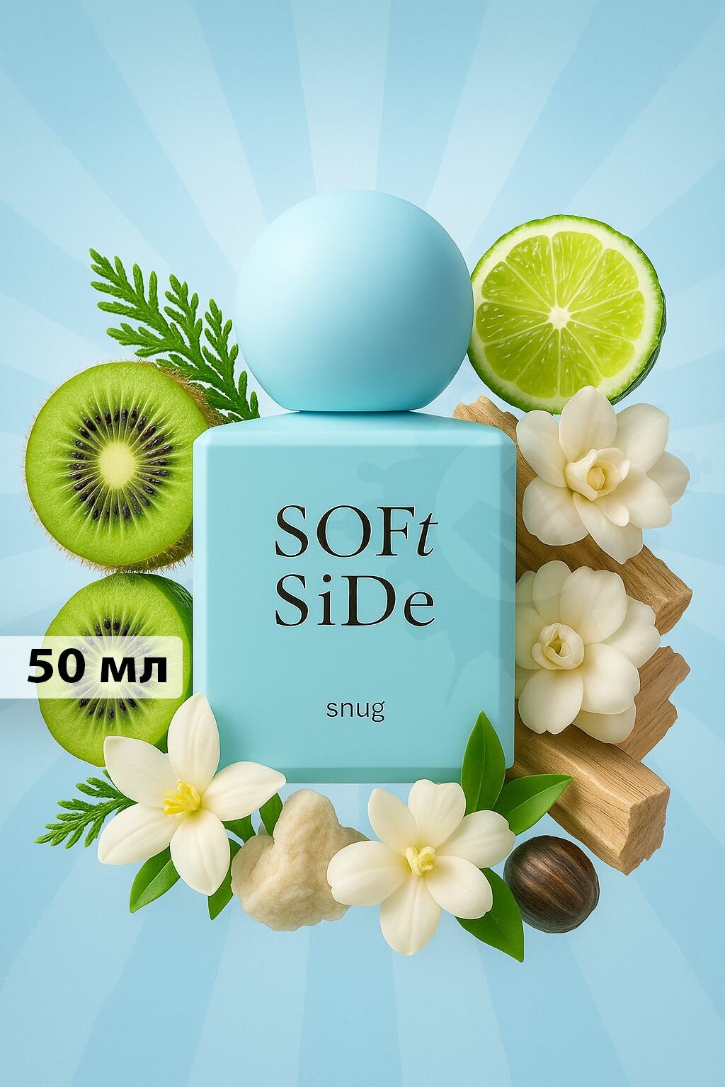 Soft Side Snug женская парфюмерная вода 50 мл Тёплый цветочно-восточный аромат для женщин / Софт Сайд Снаг