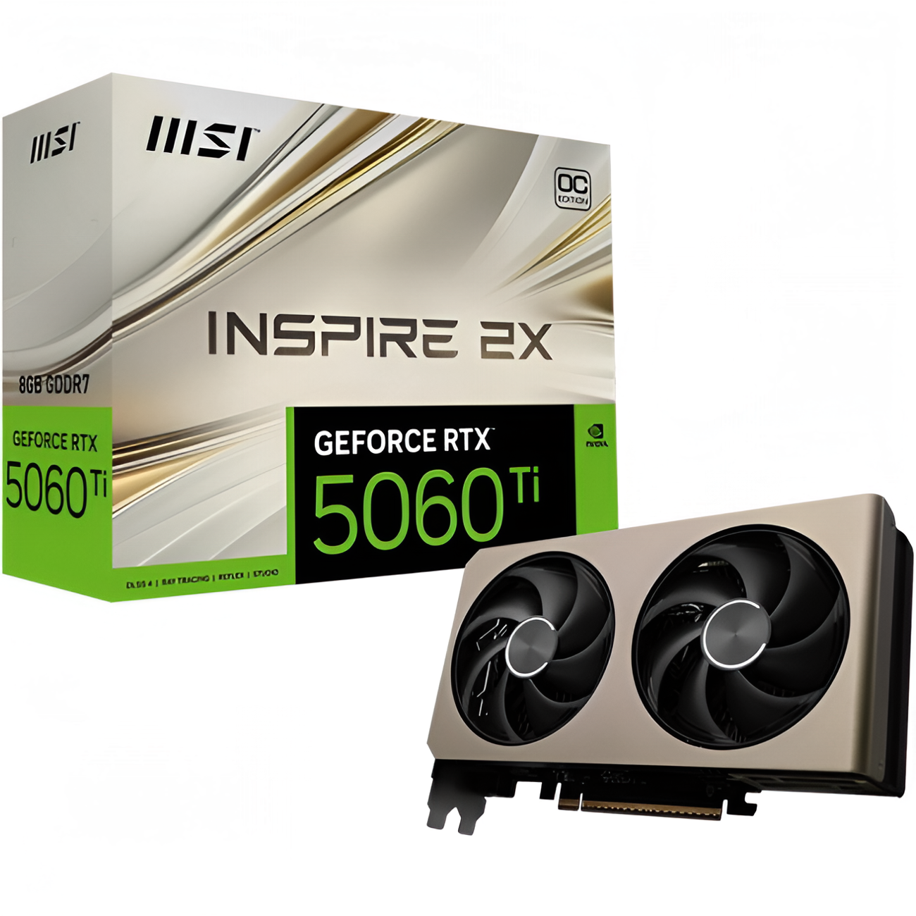 Видеокарта MSI GeForce RTX 5060 INSPIRE 2X OC 8GB (G5060-8I2C)