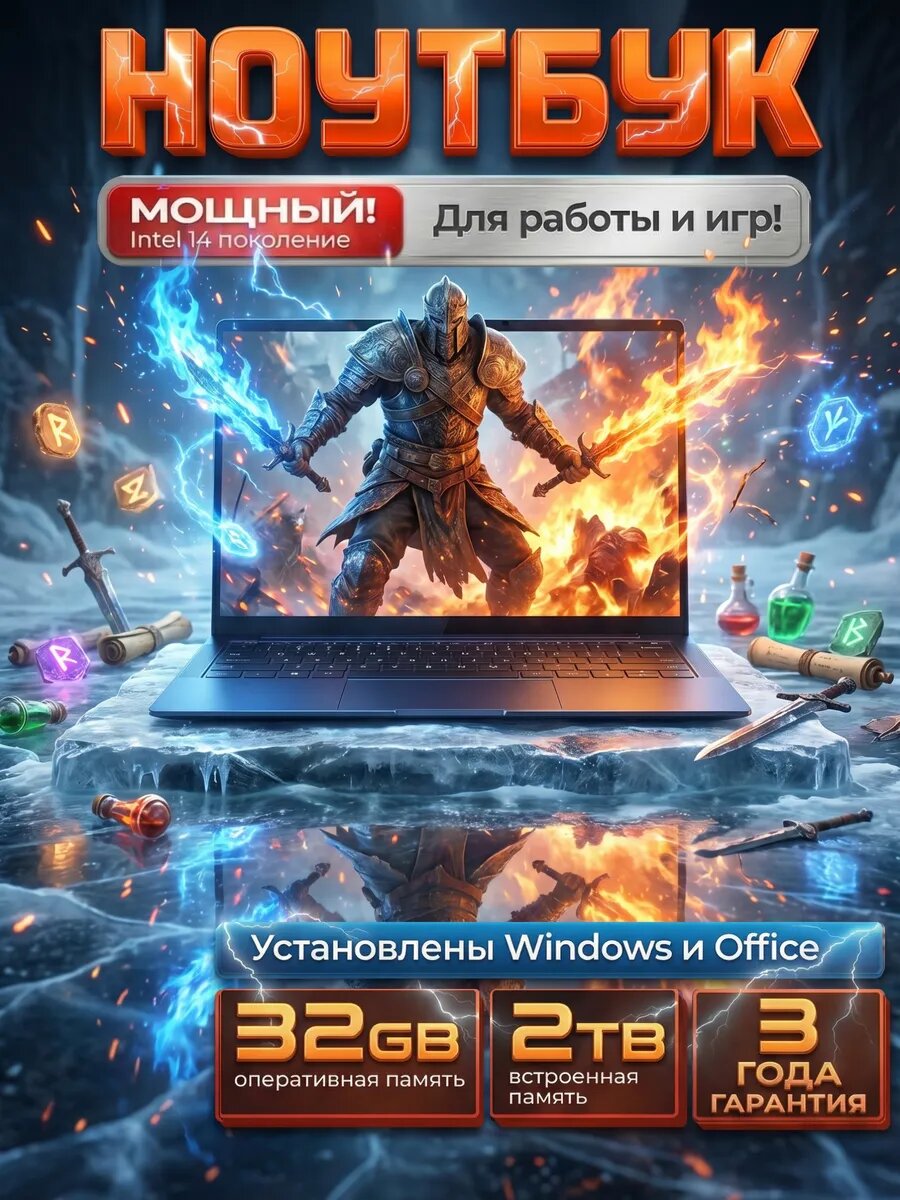 Ноутбук HiGH TECH R381 Intel H-Series RAM 32GB / SSD 2048GB