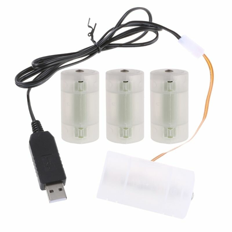 Ультратонкий провод для устранения неполадок от USB до 6V LR20 D-1 метр