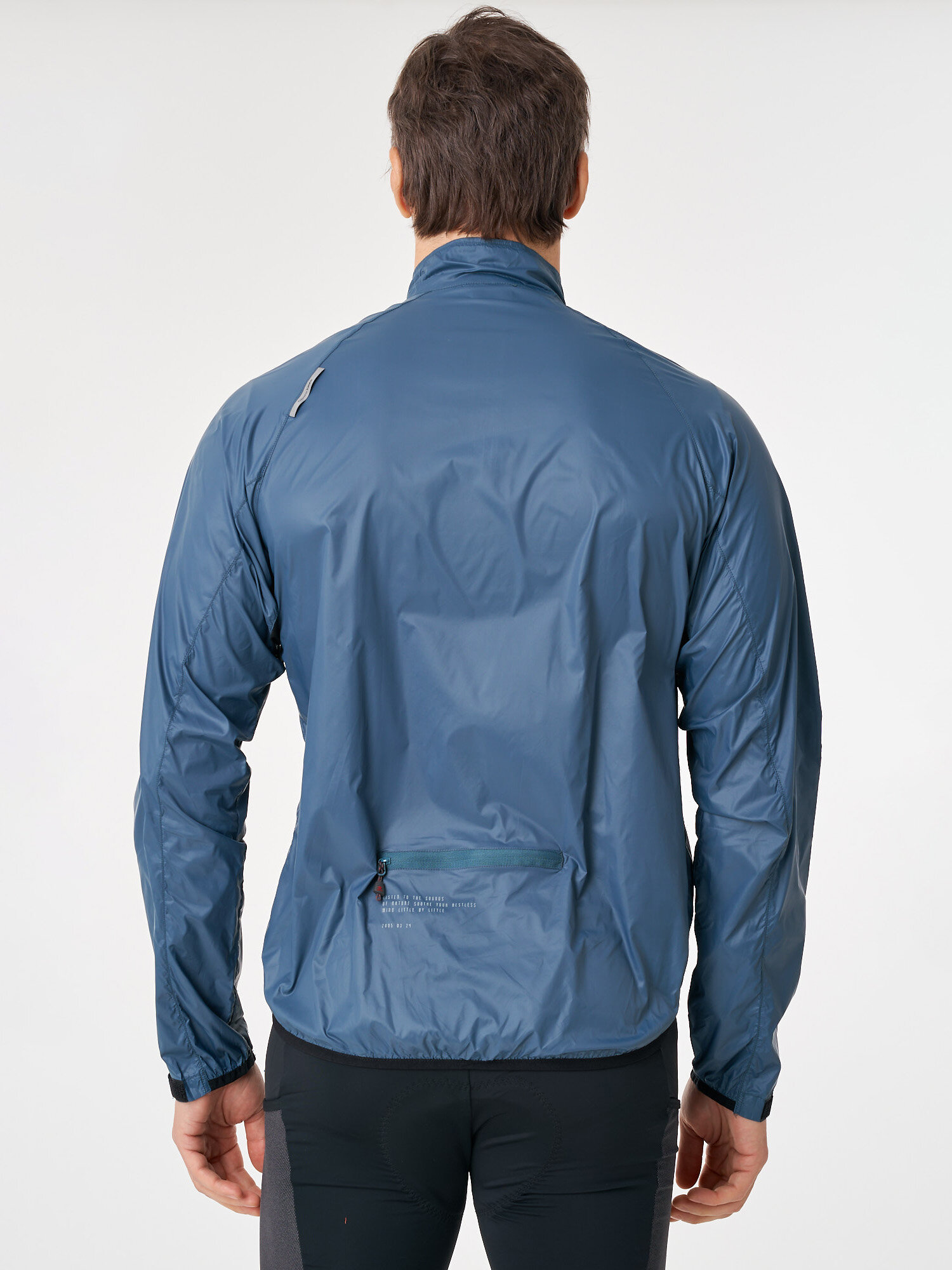 Куртка спортивная Santic Boundless windproof, размер M, зеленый/голубой — фото 1
