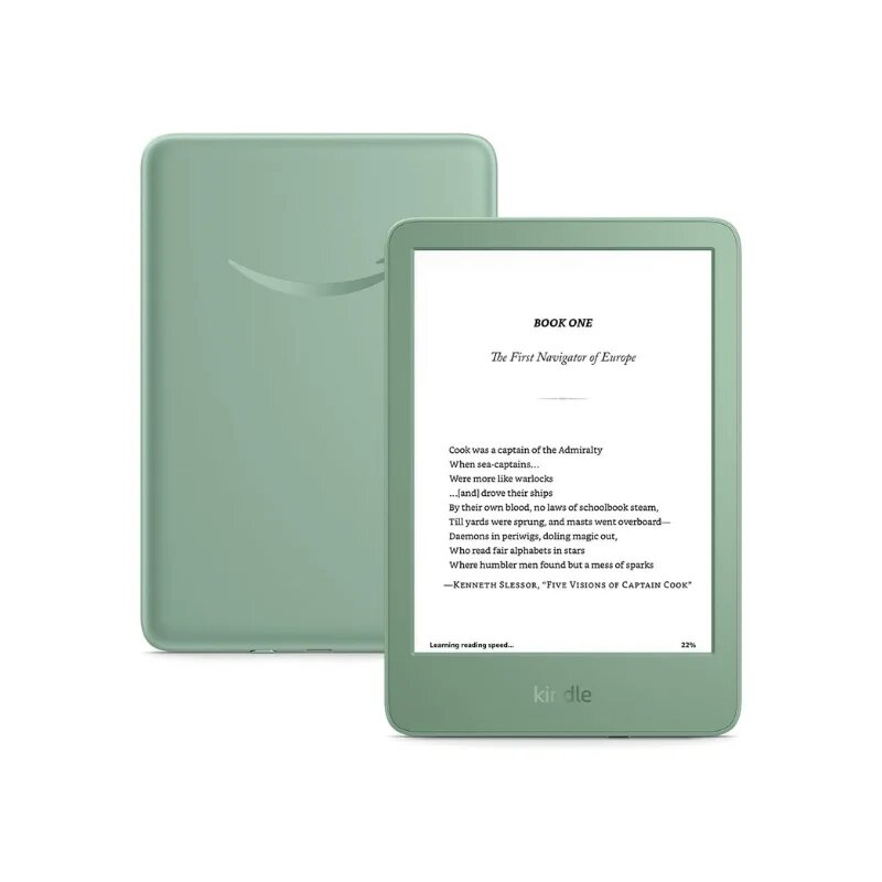 Новый Kindle 11-го поколения 2024 года, 6-дюймовый E-Ink дисплей, 16 ГБ встроенной памяти, Wi-Fi, портативный цифровой ридер для любителей чтения
