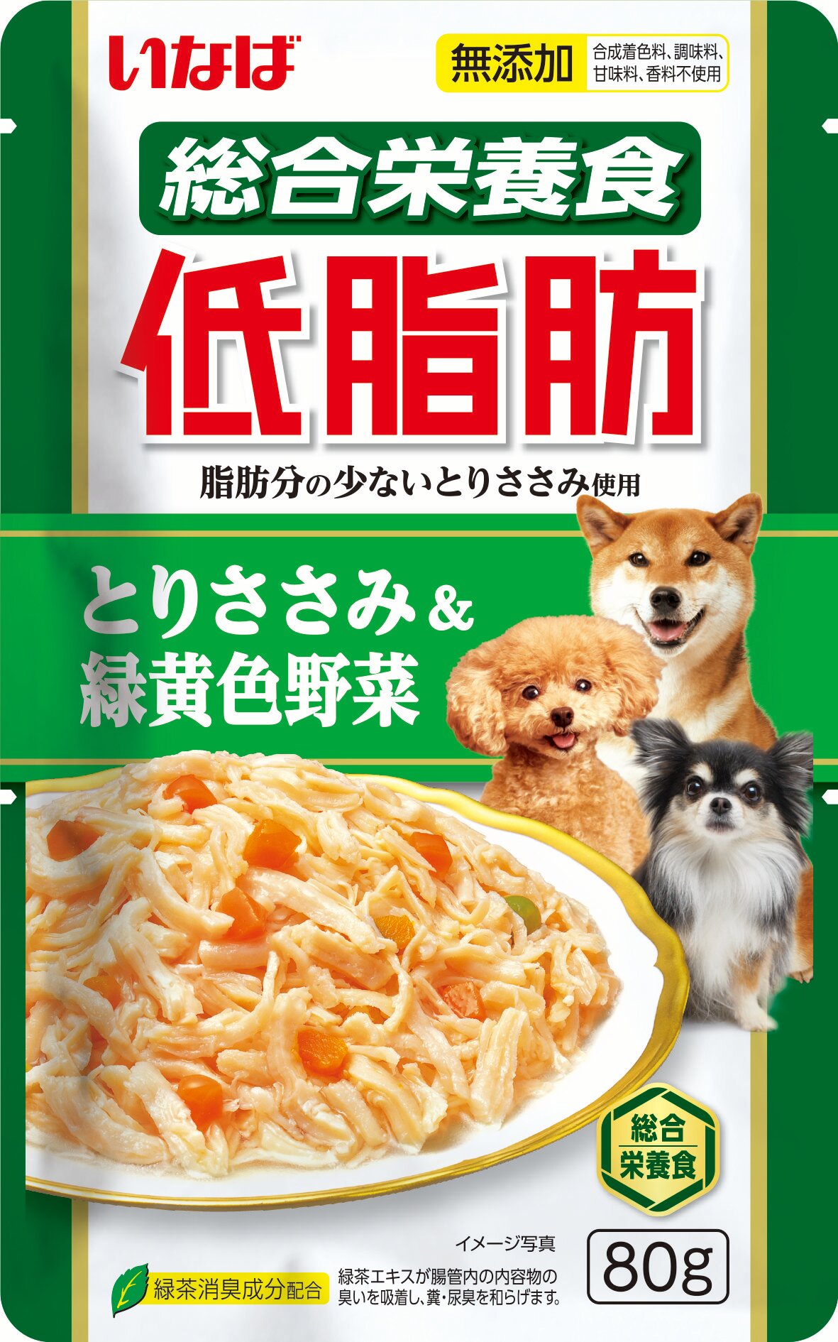 Влажный корм для собак INABA, Teishibo, куриное филе и овощи, 80гр*6шт
