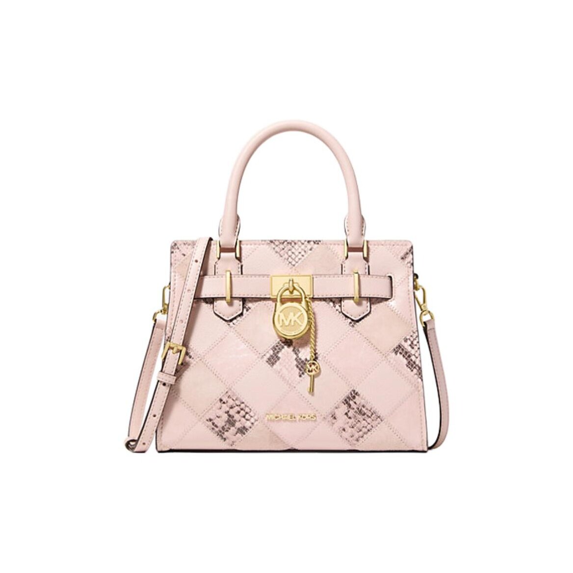 Сумка MICHAEL KORS HAMILTON, розовый, — фото 1