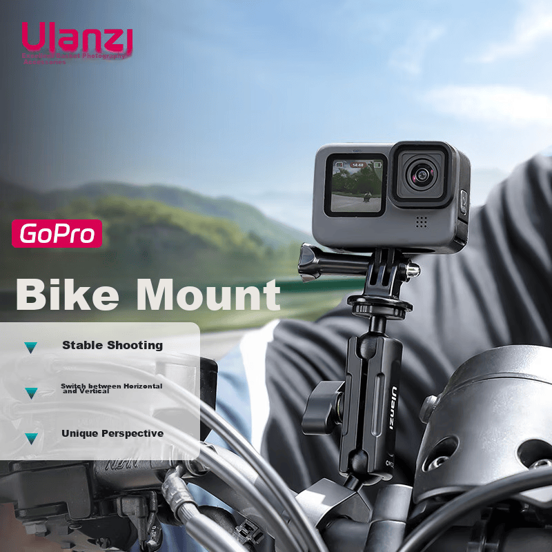 Ulanzi универсальный крепеж для мотоцикла и велосипеда для экшн-камер GoPro 12/11 и Insta360 Цвет：Крепление для