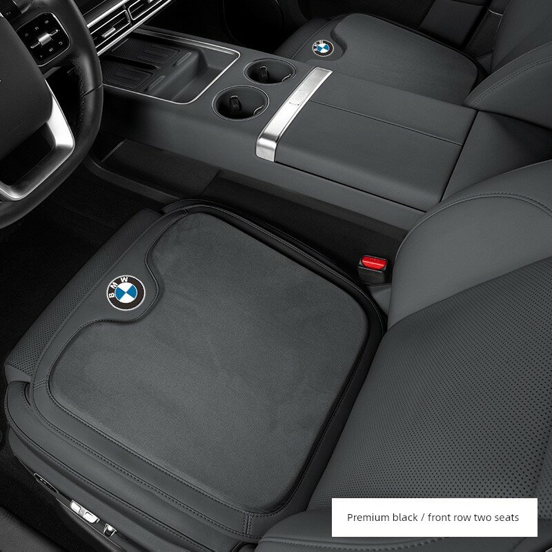 BMW Нобл-черные двухкомпонентные кожаные чехлы для сидений на зиму - универсальная подгонка для 3, 5, 6 серий и X1 X2