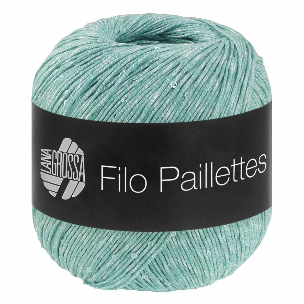 Пряжа для вязания Lana Grossa Filo Paillettes (11 T rkis) 2 мотка по 50 г/155 м
