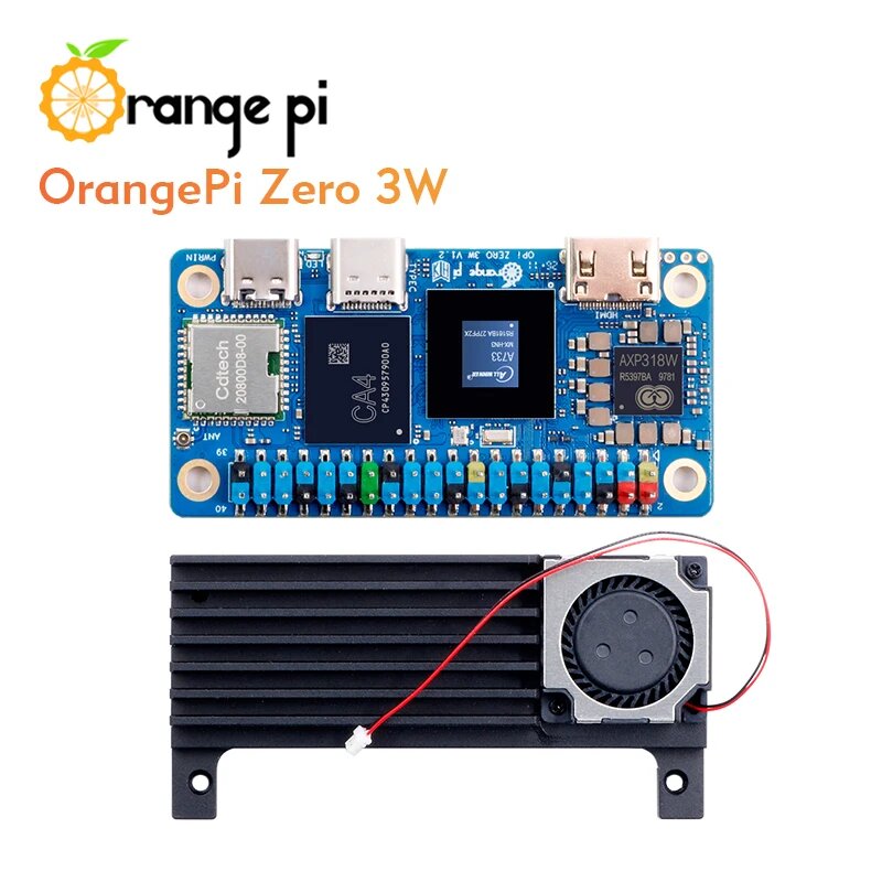 Orange Pi Zero3W 4G+ с вентилятором — фото 1