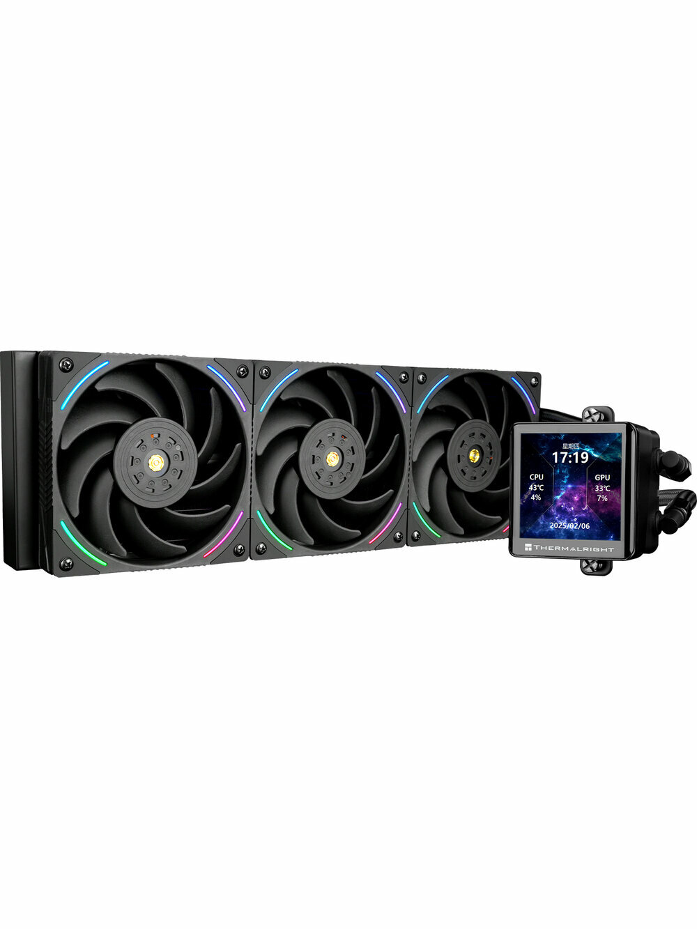 Система жидкостного охлаждения THERMALRIGHT Frozen Vision 360 V2 ARGB Black (F-VISION-BL-360-ARGB-V2)