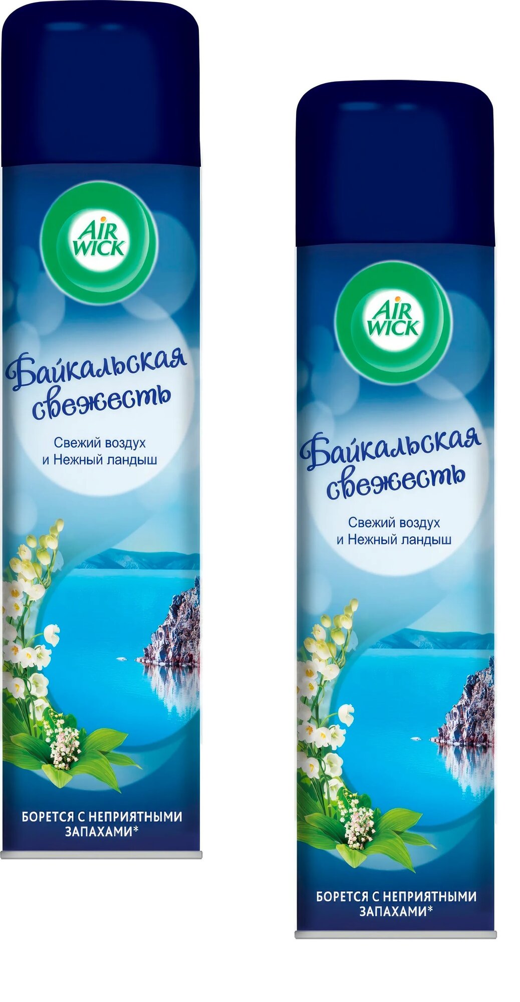 Освежитель воздуха Air Wick Байкальская свежесть (Свежий воздух и Нежный ландыш), 290мл 2шт