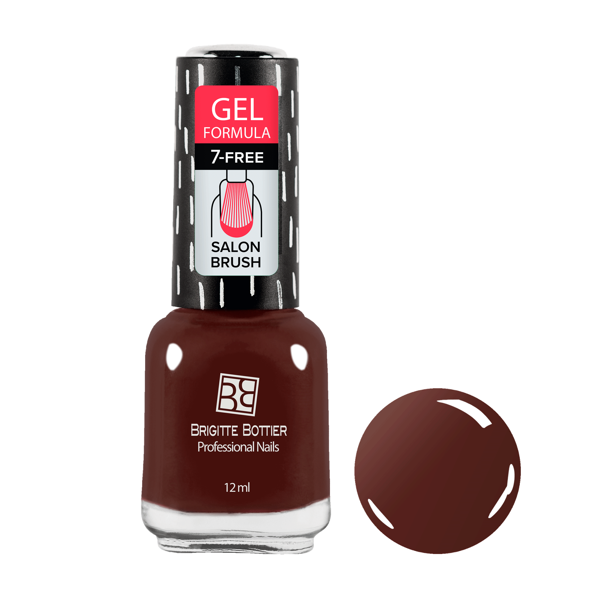 Лак для ногтей Brigitte Bottier Gel formula, тон: 36 марсала, 12мл