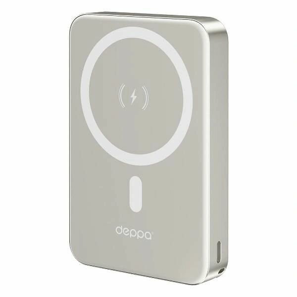Внешний аккумулятор MagSafe Deppa NRG MagSafe 10000 мА-ч золотистый (33718)