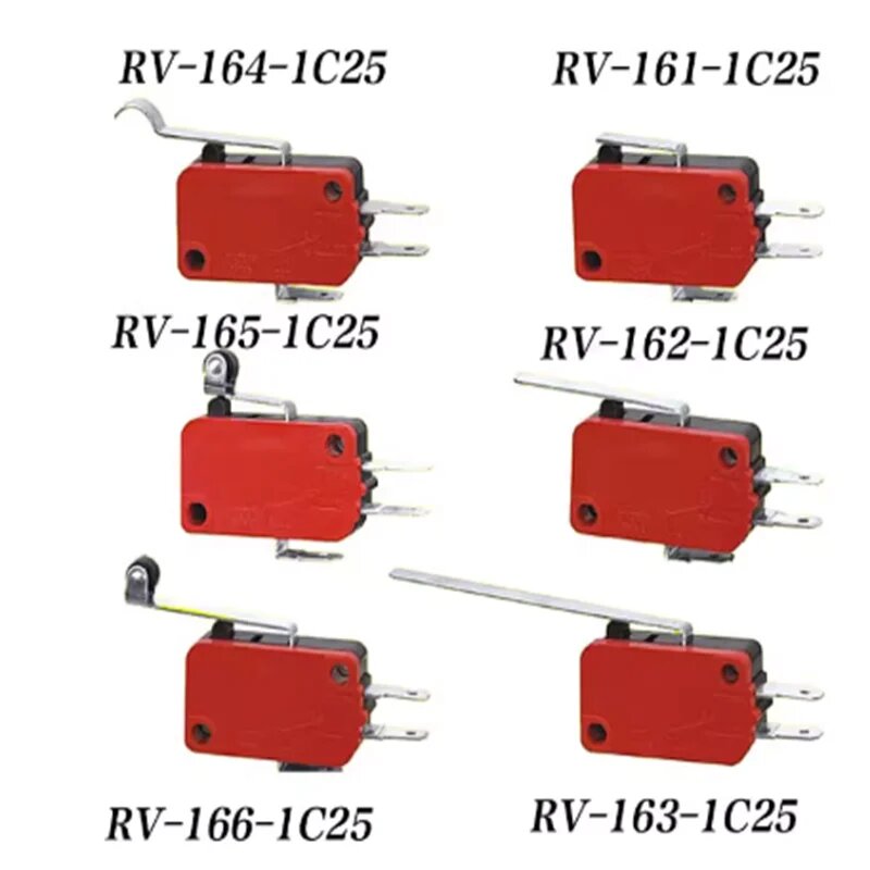 Микропереключатель RV-165-1C25, цвет RV-165-1C25