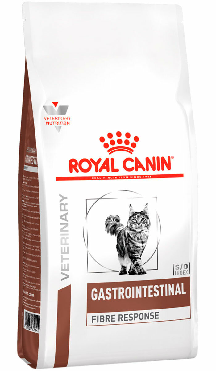 Корм сухой Royal Canin Gastrointestinal Fibre Response для взрослых кошек, при нарушениях пищеварения, запорах с повышенным содержанием клетчатки, 350 г