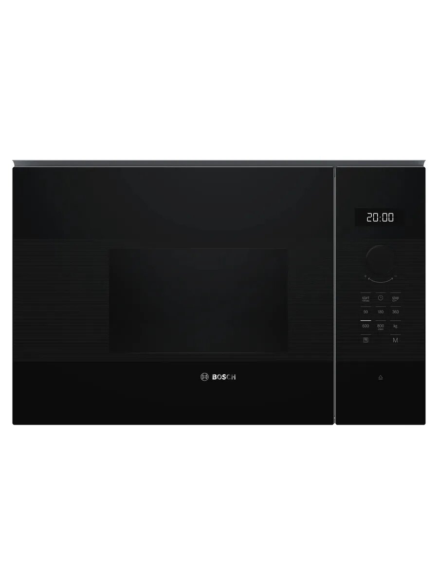 Микроволновая печь встраиваемая BOSCH BFL524MB2 черный, 20 л, 800 Вт, LED-дисплей, 7 программ
