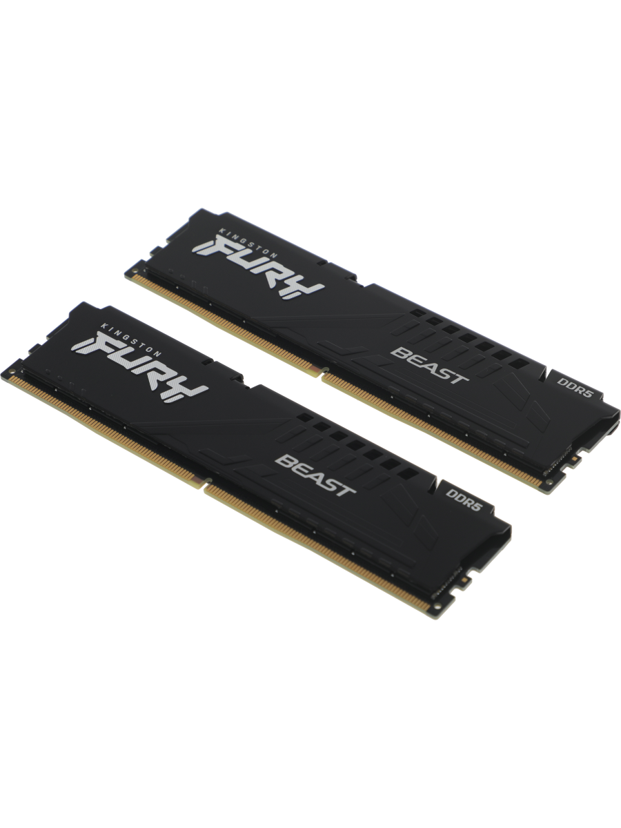 Память DDR5 2x32GB 6000MHz Kingston KF560C36BBEK2-64 Fury Beast Black Expo RTL Gaming PC5-48000 CL36 DIMM 288-pin 1.35В kit single rank с радиатором RTL