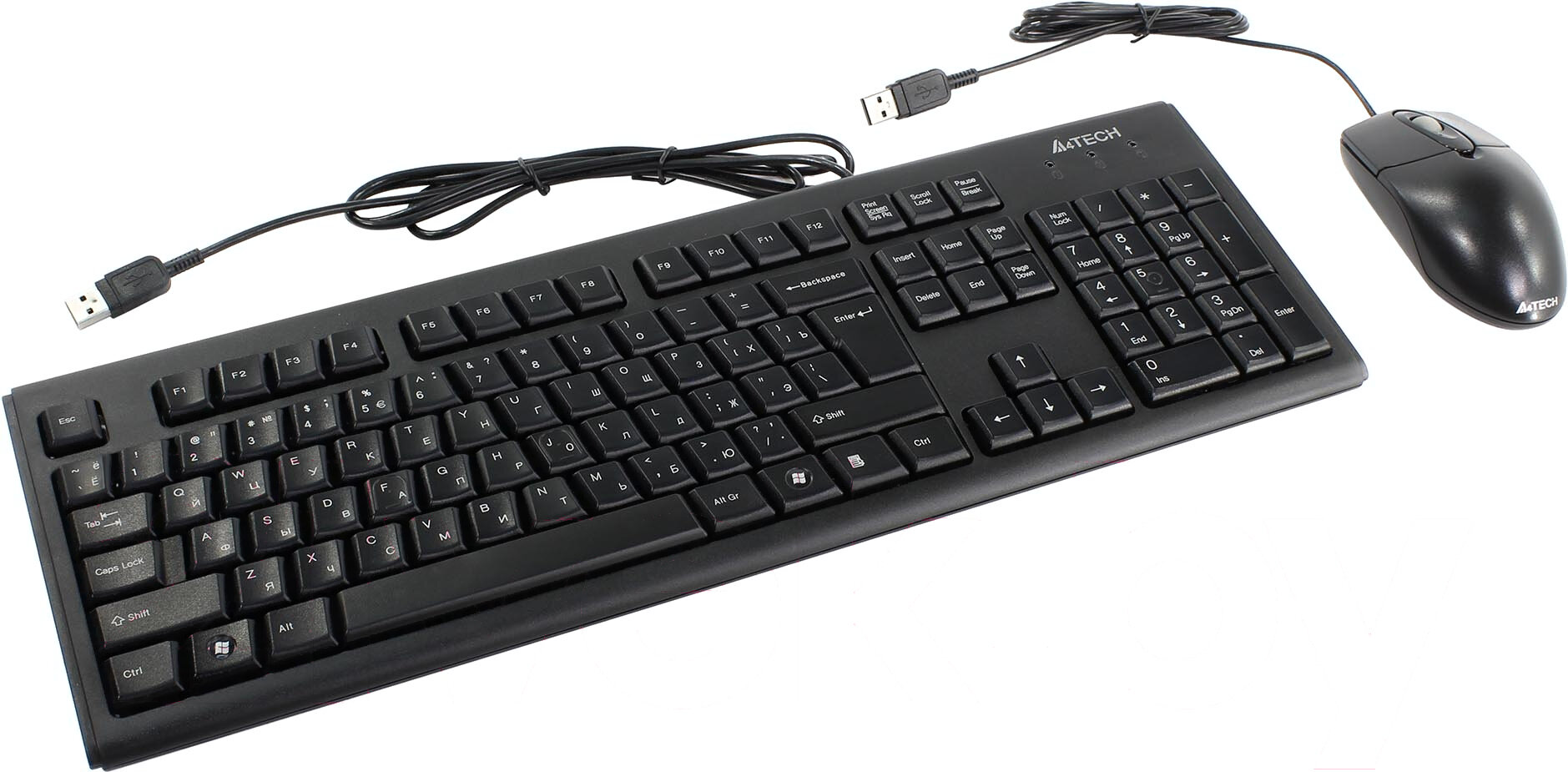 Комплект клавиатуры A4TECH и мыши KRS-8372 USB