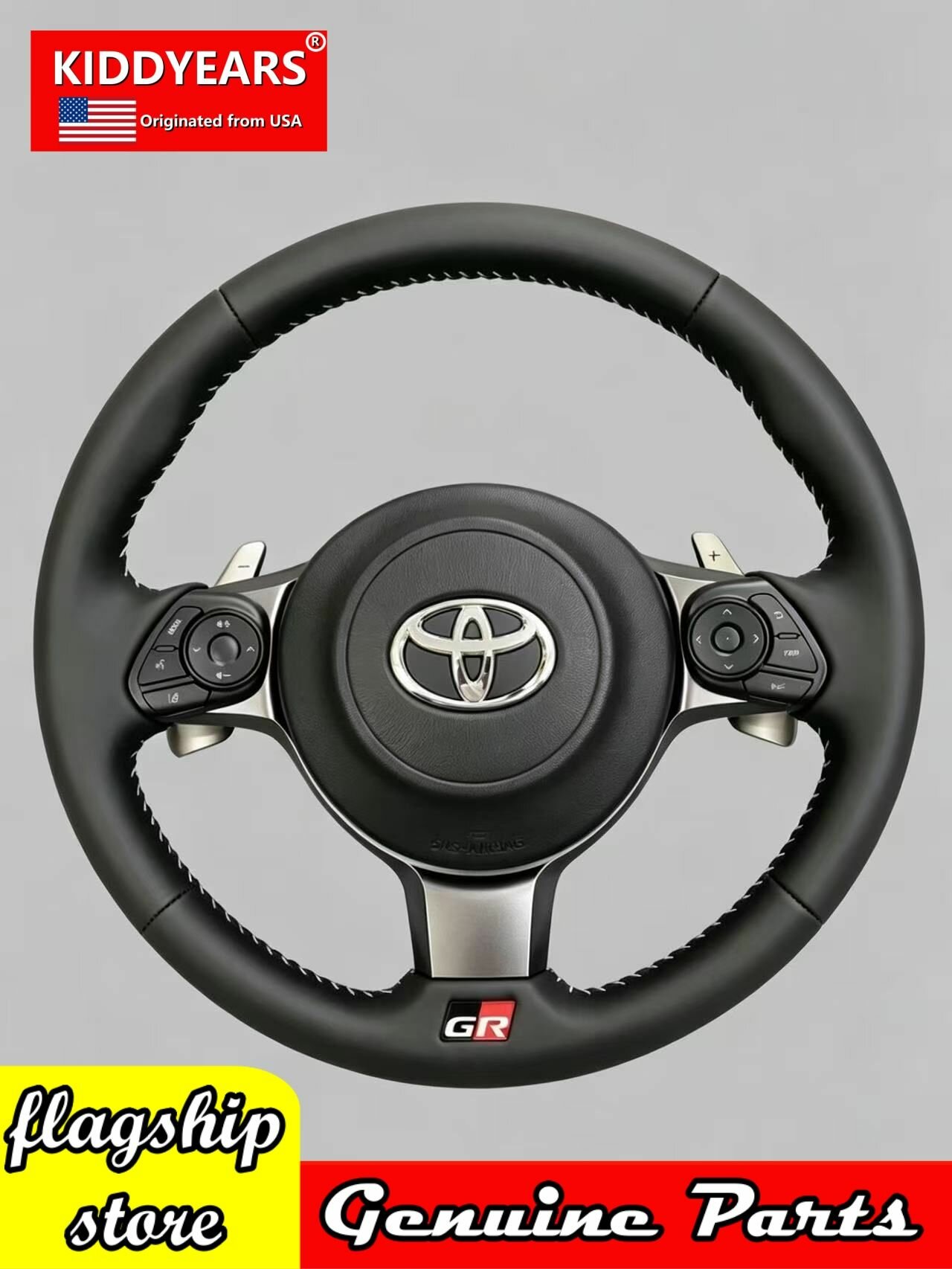 Подходит для рулевого колеса всех моделей Toyota, включая подушку безопасности.