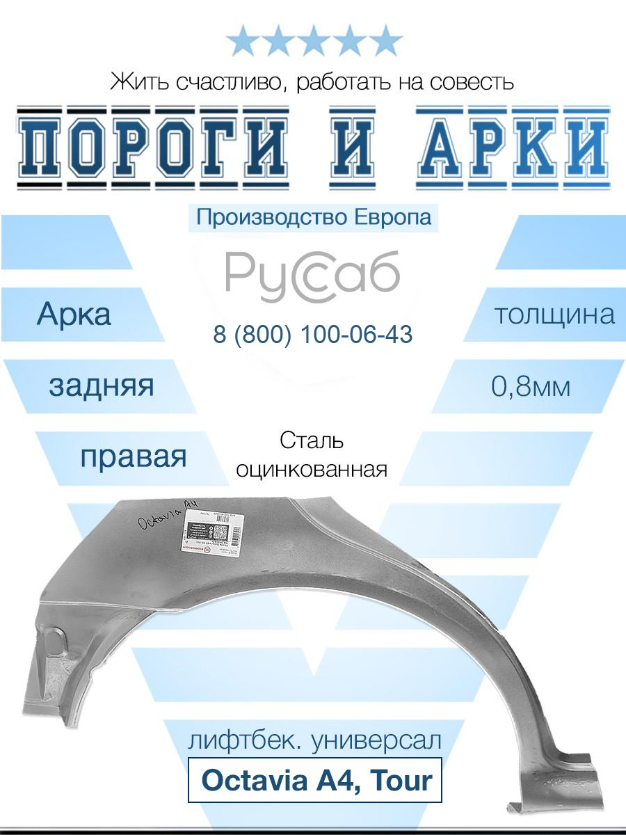 Арка правая для Skoda Octavia A4, Tour 1996-2010 (Klokkerholm)