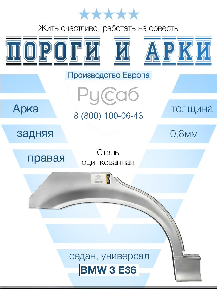 Арка правая для BMW 3 E36 1991-1998 (Potrykus)