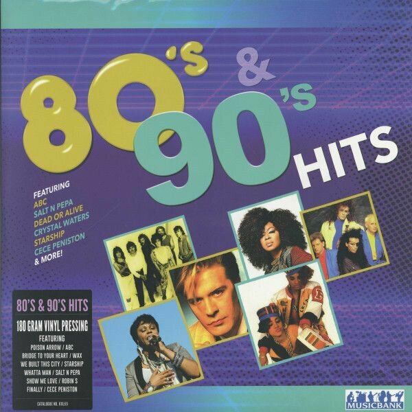 VARIOUS ARTISTS - 80's & 90's Hits (LP, Сборник, Черный Винил) Виниловая Пластинка
