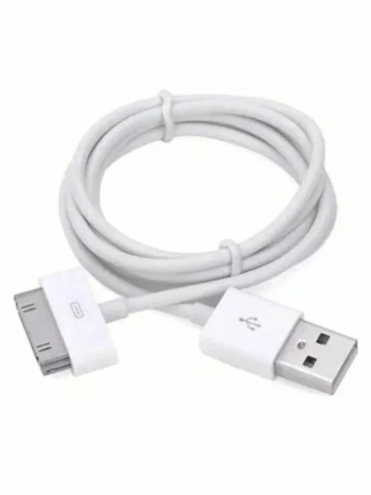 Кабель для мобильных устройств Apple 30-pin/USB 2.0 Type-A, 1 м, белый