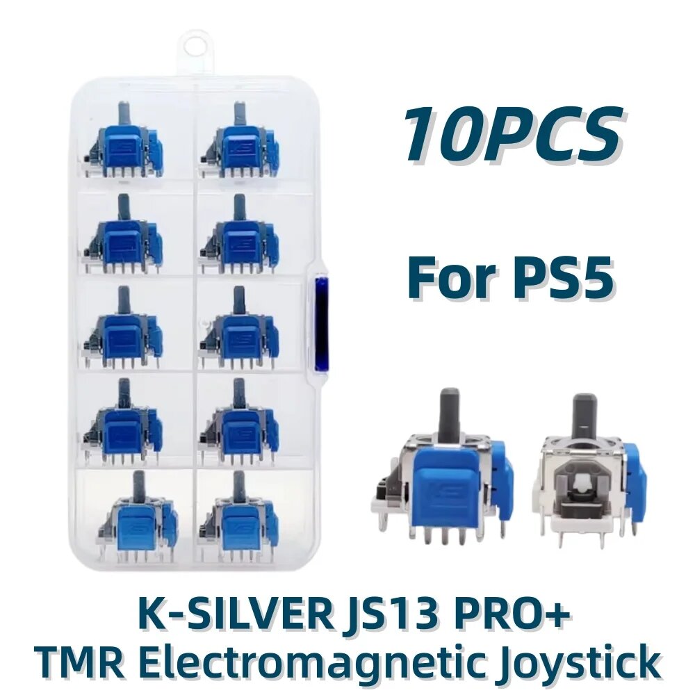 Джойстики K-SILVER TMR для PS5, набор из 10 шт. Синий, 10pcs for ps5