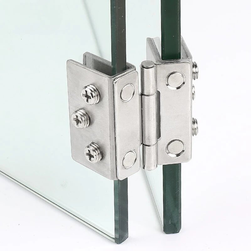 Двусторонние стеклянные дверные петли из нержавеющей стали for 4-9mm Glass