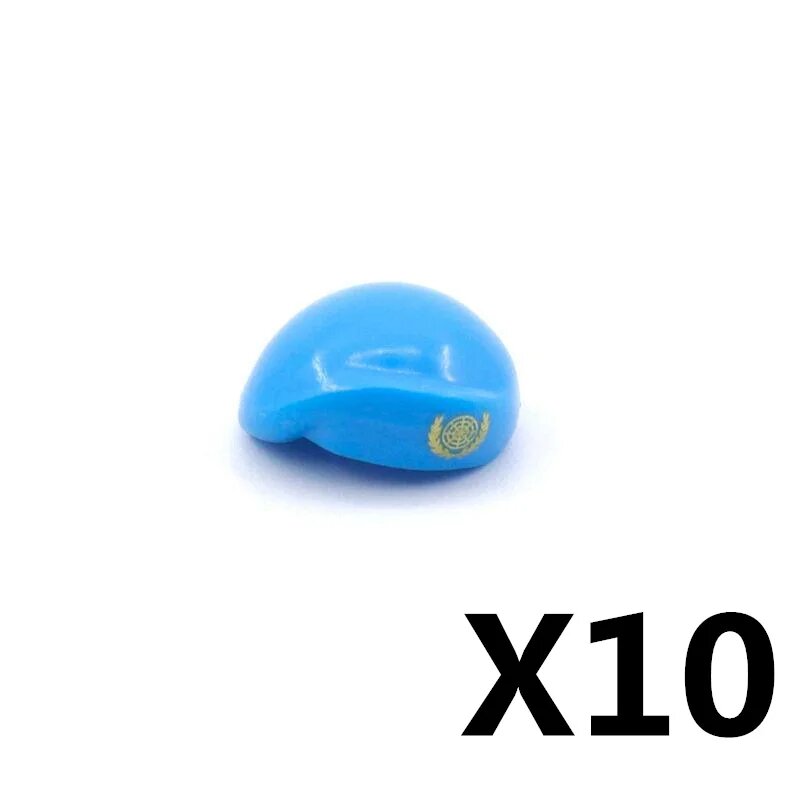 Строительные блоки синие UN шлемы X10