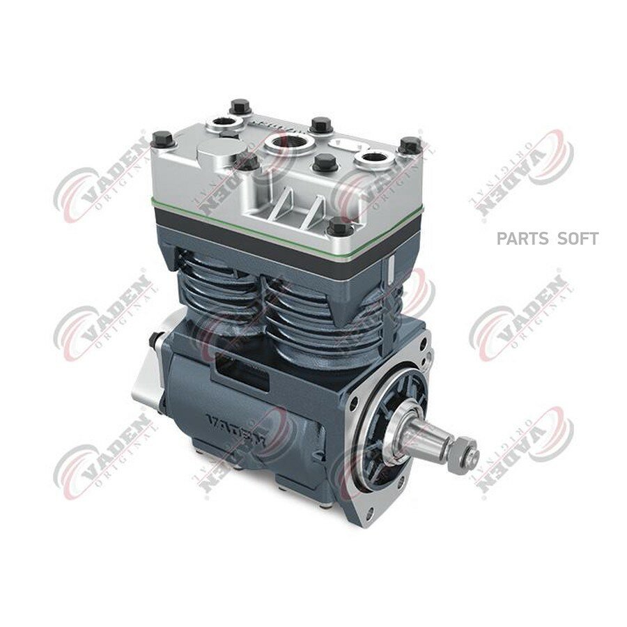 VADEN 1700 010 003 Компрессор воздушный 2-х цилиндровый (Knorr LP4855-SEB01747X00) Renault R. V. I. Premium/PR