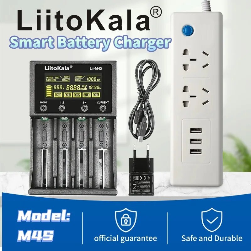 LiitoKala M4S-U1 Зарядное устройство, 1шт