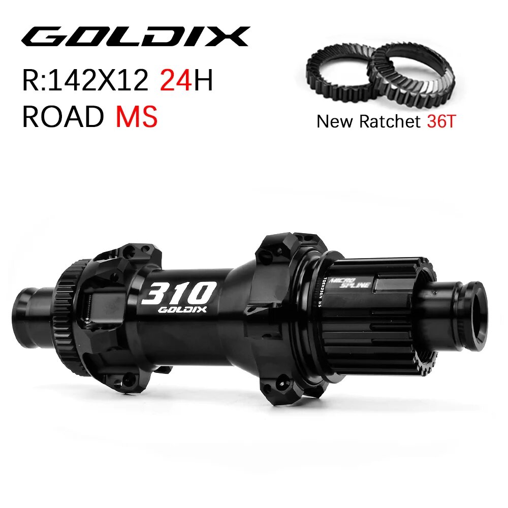 GOLDIX NEW R310 шоссейные втулки 24 отверстия R 142X12 MS