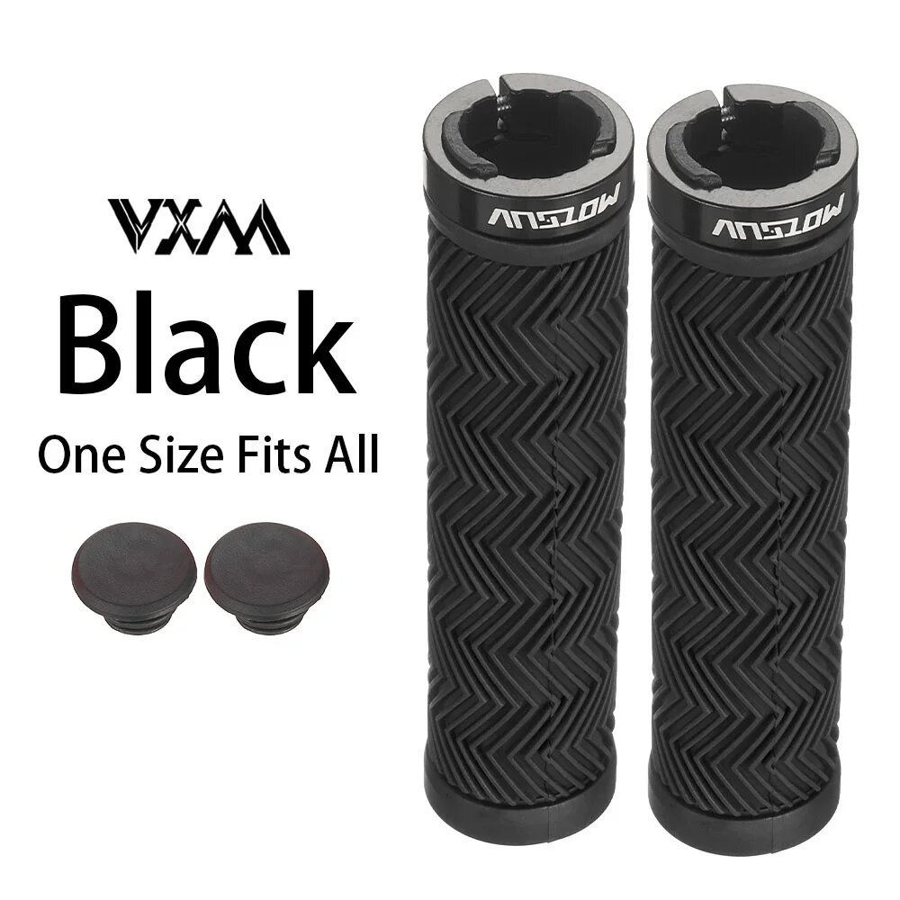 Ручки на велосипед VXM Black, черные, 1 пара