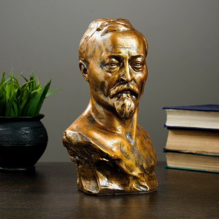 Бюст Дзержинского Ф. Э, бронза 17х24см