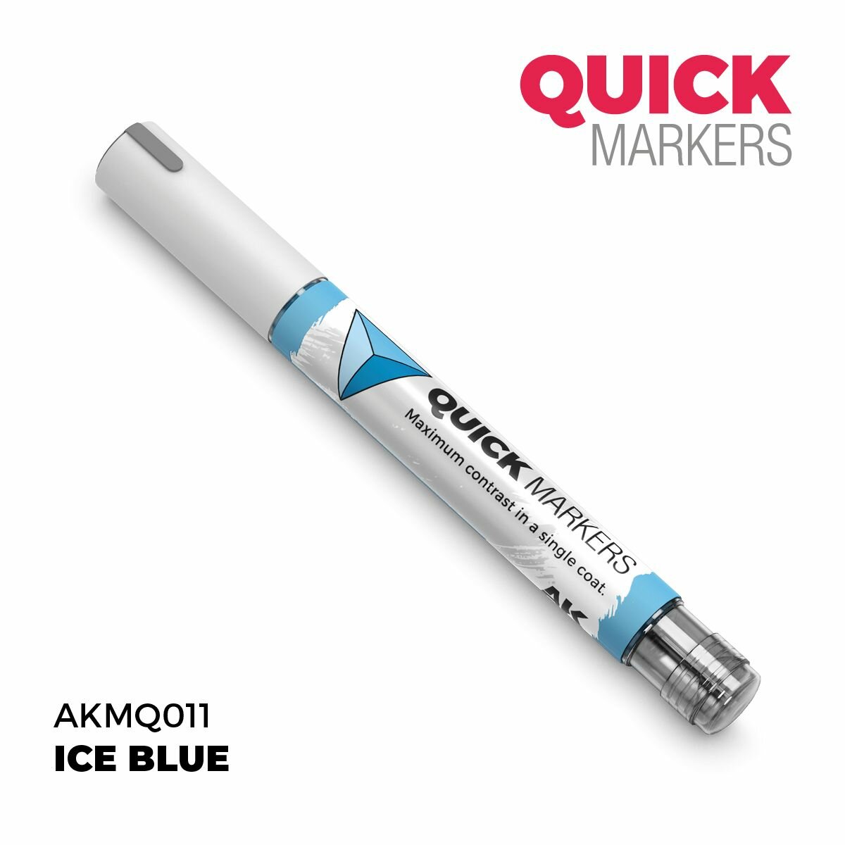 Маркер-кисть AK Ice Blue - Quick Marker — фото 1