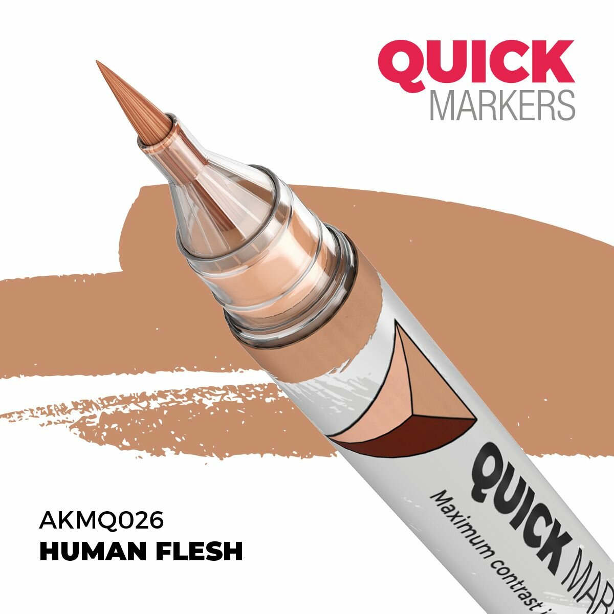 Маркер-кисть AK Human Flesh - Quick Marker