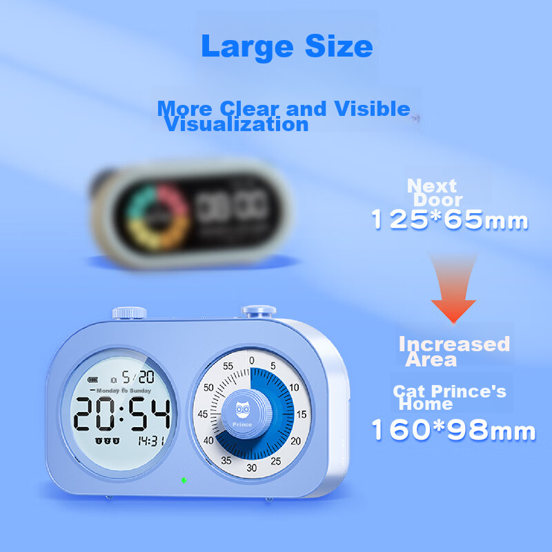 Maotaizi Visual Timer, Time Management Learning Tool, Children's Alarm Clock, Student-Specific Wake-Up Aid, Electronic Clock, Timer, Countdown Timer, Reminder — фото 1