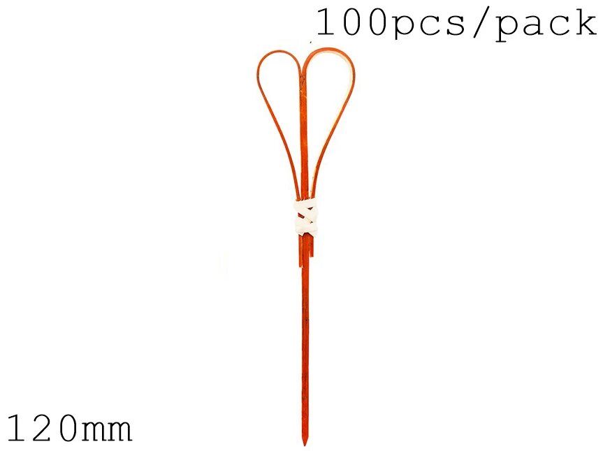 Шампуры сердечки 120mm, 100шт